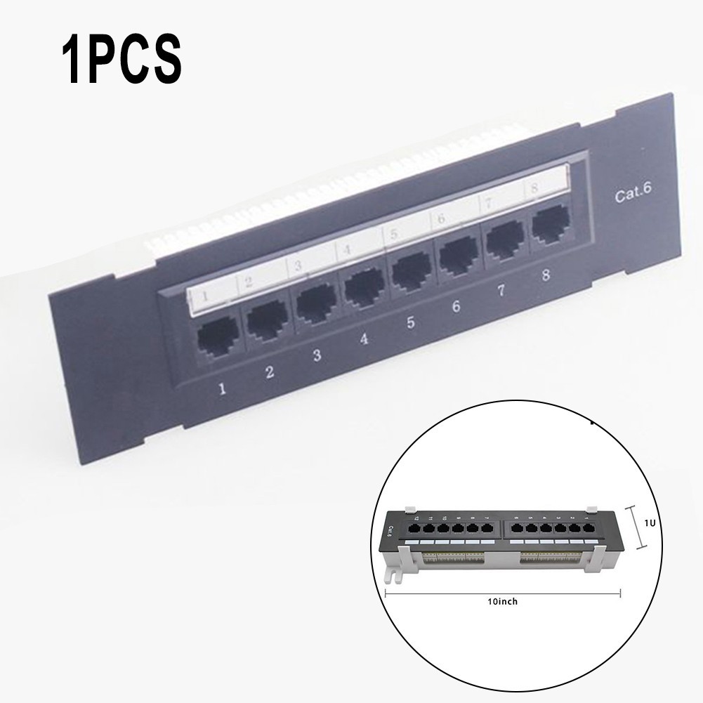 SWTDRM Hot8/12 Port Cat6 Unshielded Patch Panel Wall Mount Bracket ...