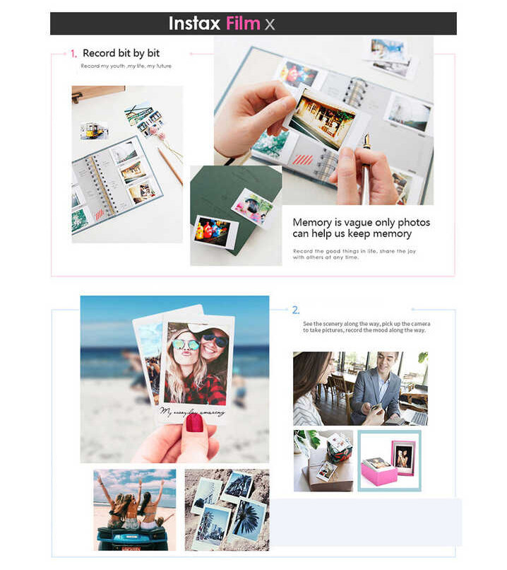Fujifilm Origin Paper 10-60 แผ่นสำหรับ Fuji Instant Film Camera Instax ...