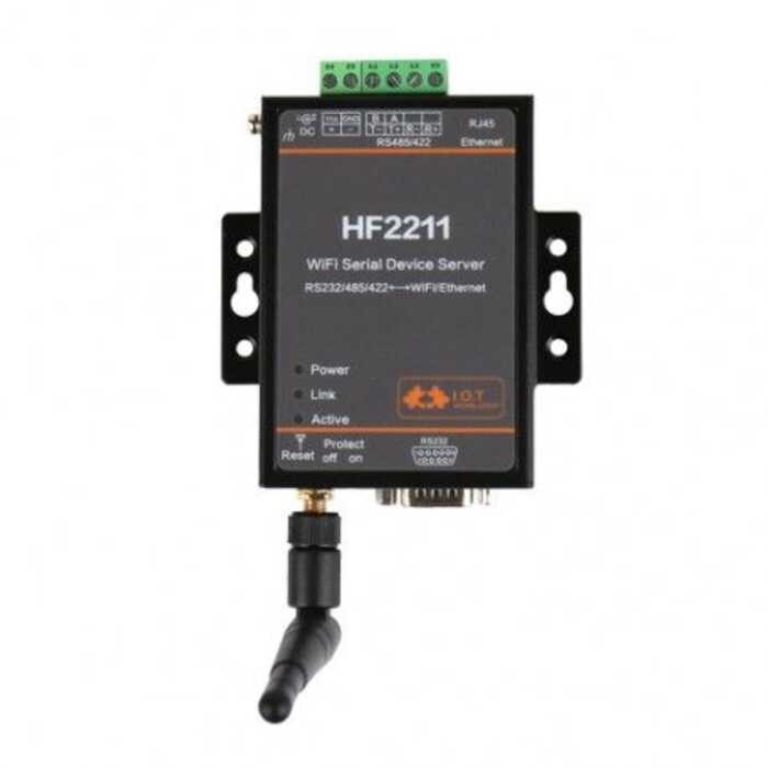 Hf2211 IOT ควบคุมอุตสาหกรรมแบบออโต้ Modbus Serial Rs232/Rs485/Rs422 Wifi/Ethernet Server โมดู ...