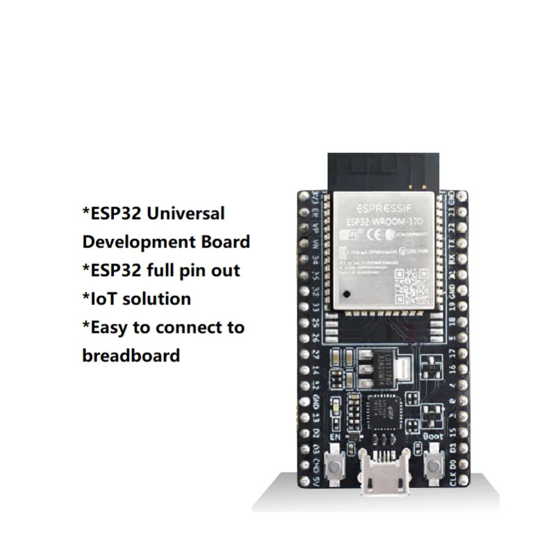Esp32-devkitc บอร์ดพัฒนาโมดูล พร้อมโมดูล ESP32 series ESP32-WROOM-32E/32D/32U/32UE | Shopee Thailand