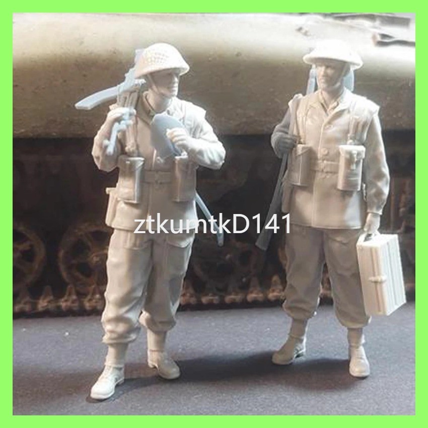 aaa 1/35 British Bren team set, Resin Model figure soldier, Military ...