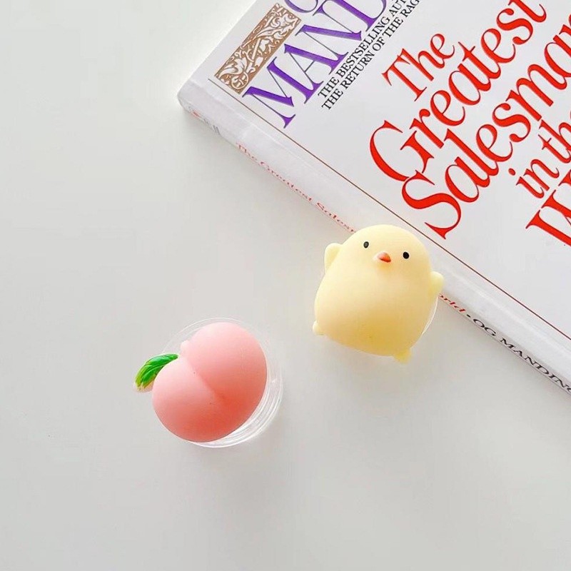 Cute Carton Peach Chicken Color Bracket Plain Grip Grip Grip Griptok ...