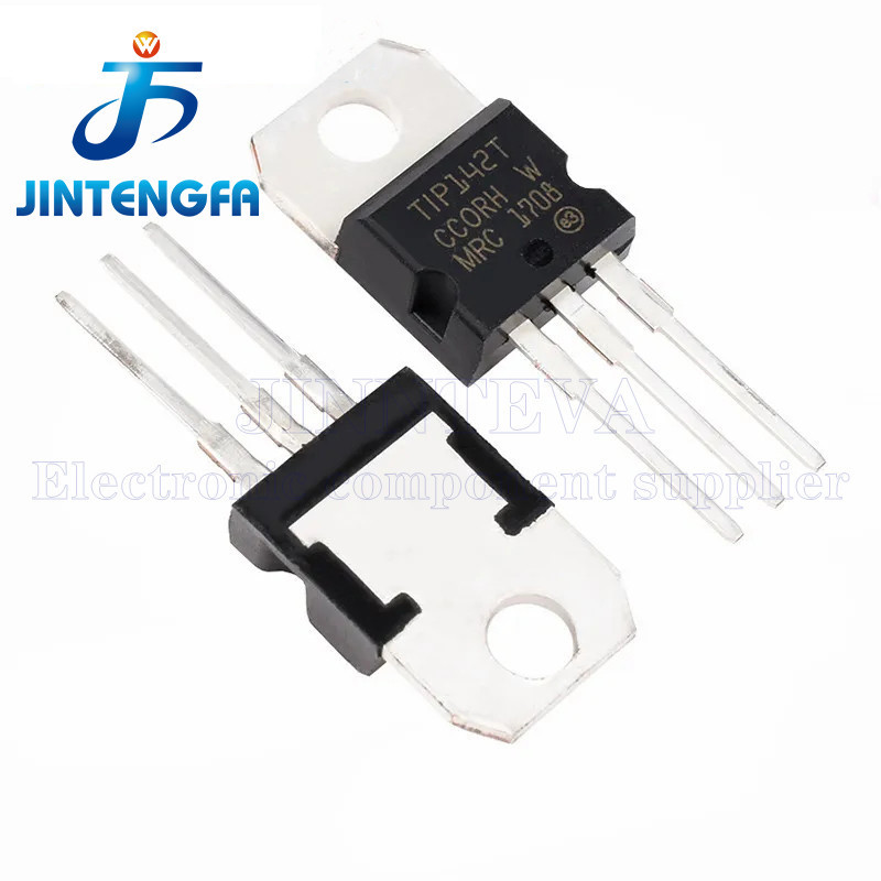 10pcs TIP142 TIP142T TIP147T TO220 10A 100V NPN PNP DIP อาหารเสริม Darlington ทรานซิสเตอร์ ...