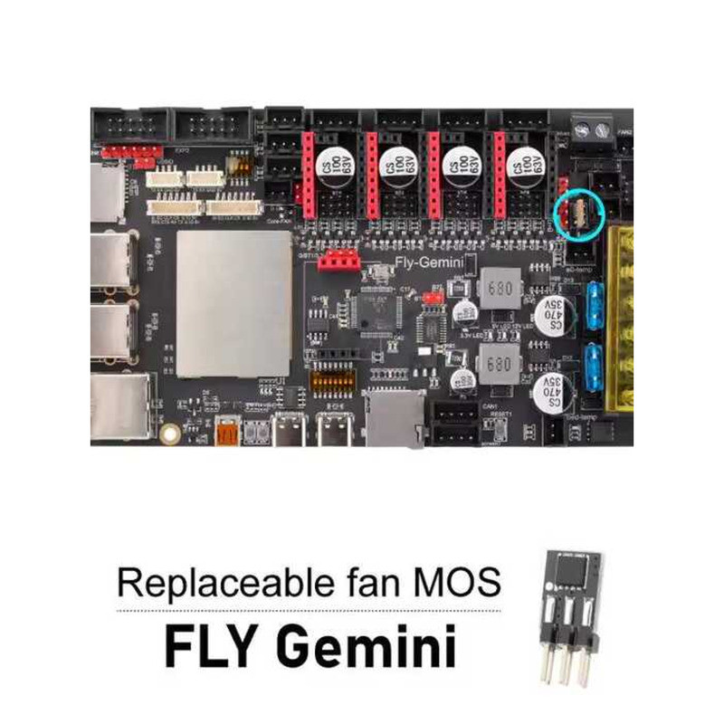 อะไหล่พัดลม Fly3d Mos เครื่องพิมพ์ 3D Super8, Fly E3 Pro, เมนบอร์ด ...
