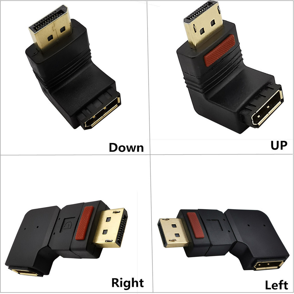90 องศา DP Extension Male to Female displayport Extension Head 1.4 ...