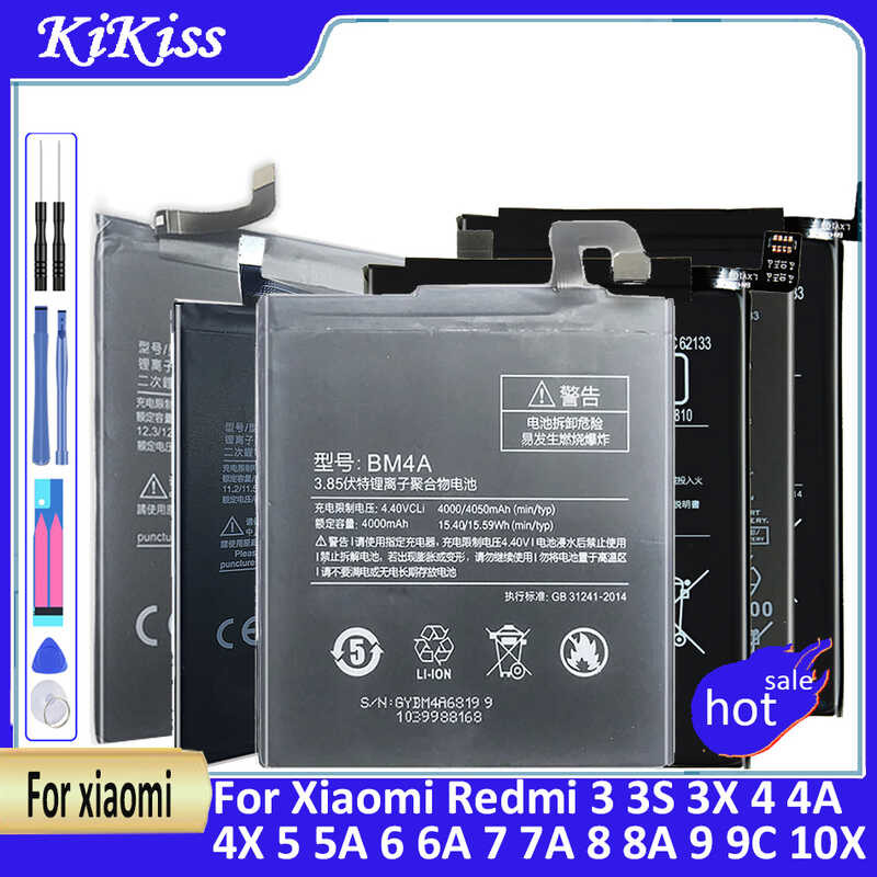 แบตเตอรี่ BM47 42 44 37 40 41 สำหรับ Xiaomi Redmi 3.3S 3.3X 4.4A 4.5A 6 ...