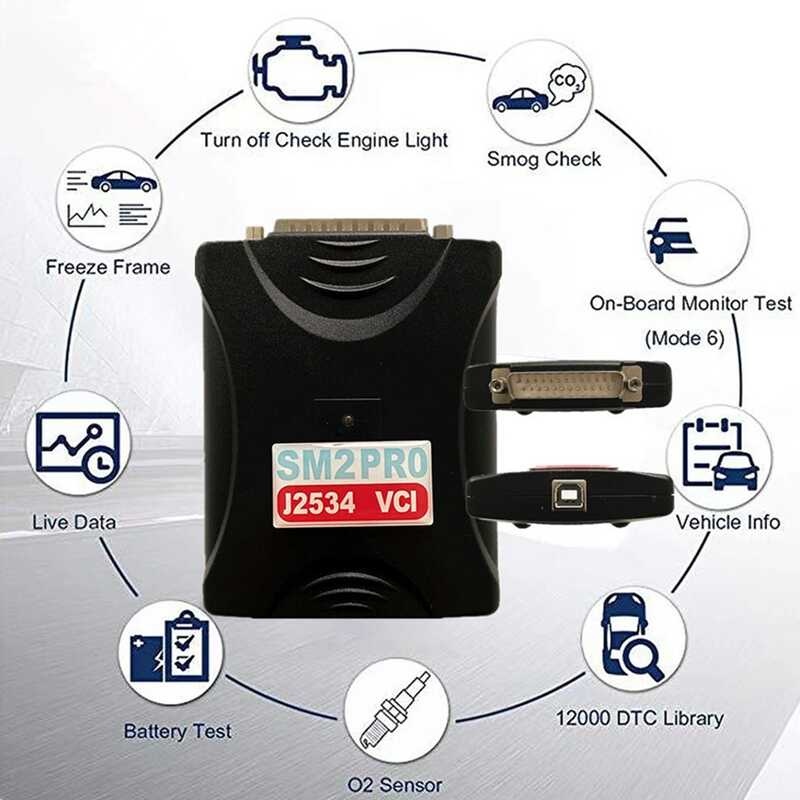 Sm2 🍀 J2534 Vci Ecu Programmer Read Scanmatik 2 Pro Flash 67 In 1 Pcm Bench Car Computer Diagn ...