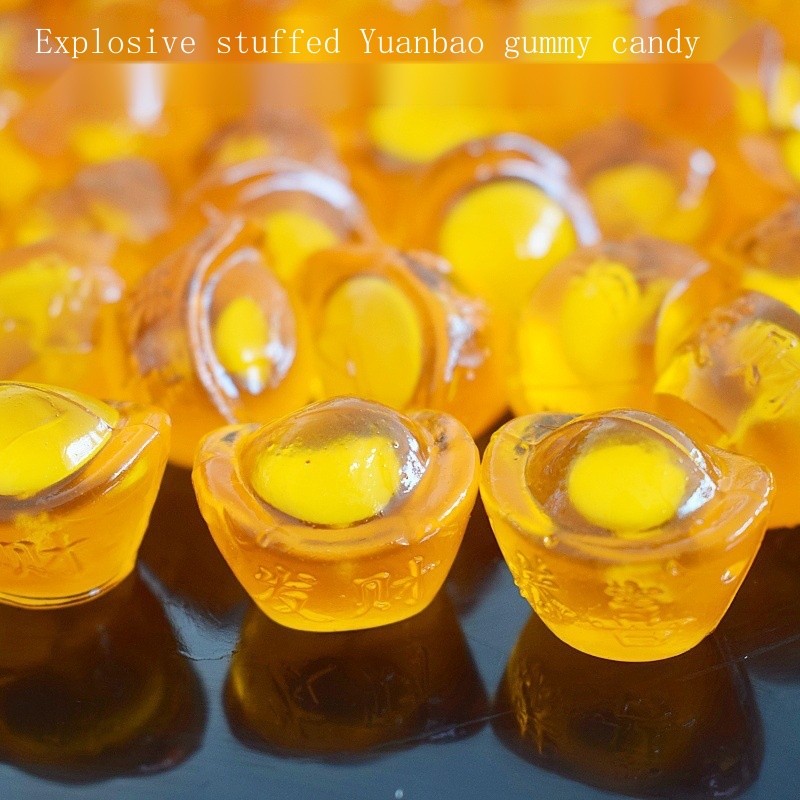 Sandwich Gold Ingot Gummy Pop Marshmallow 4D Marshmallow Fruit Burger ...