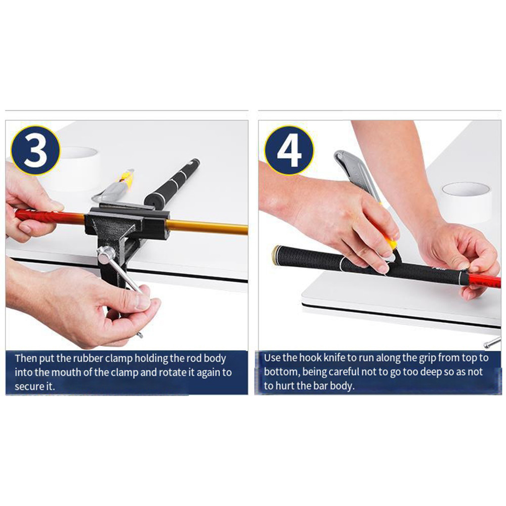 Professional Golf Club Grip Kit Grip Tape Strips Vise Clamp Fixtures ...