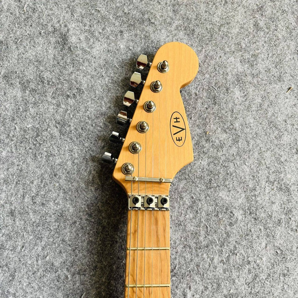 Evh Eddie Van Halen Striped Series Frankie Red White Black Roasted ...