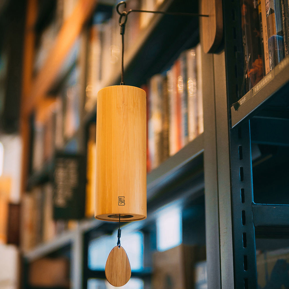กระดิ่งลมคอร์ด สไตล์ญี่ปุ่น Hand-Cranked Wind Chime กลางแจ้ง Retro ฤดู ...