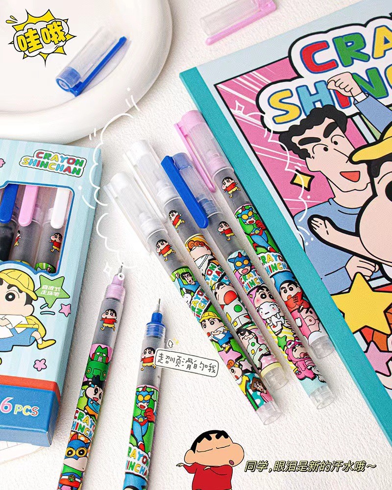 Crayon Shin-Chan Straight Liquid Quick-Drying Pen ins Style High-Value ...