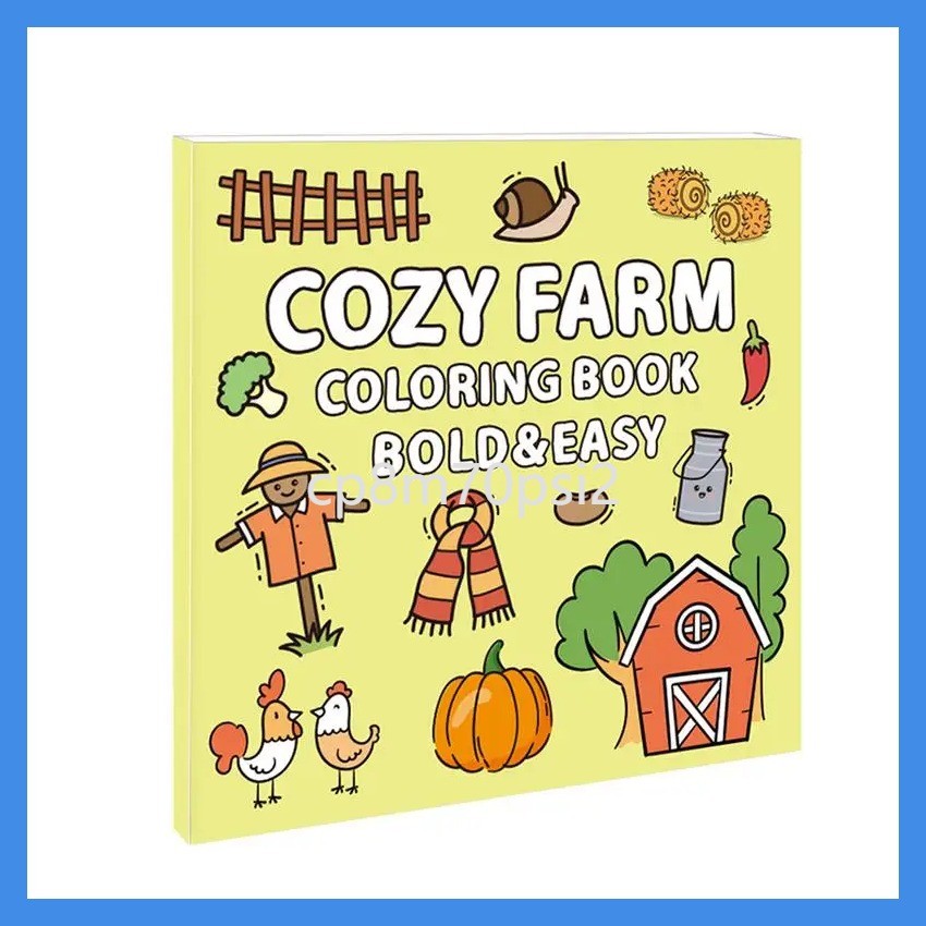 aa Coloring Book For Adults And Kids Cozy Farm Coloring Book With 40 ...