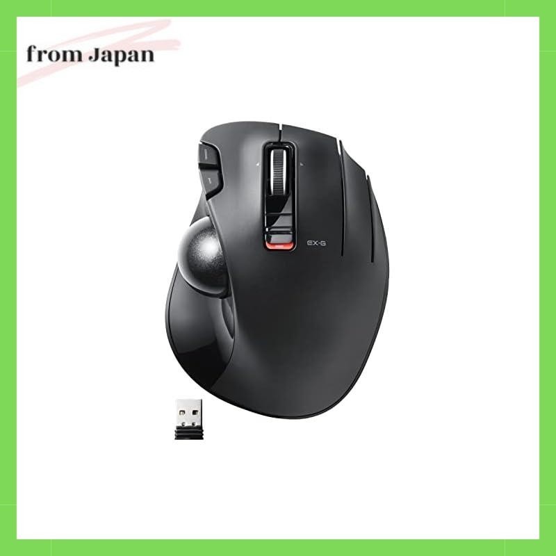 Elecom เมาส์ไร้สาย (รวมตัวรับสัญญาณ) แทรคบอล 6 ปุ่ม สีดํา M-Xt3Drbk | Shopee Thailand