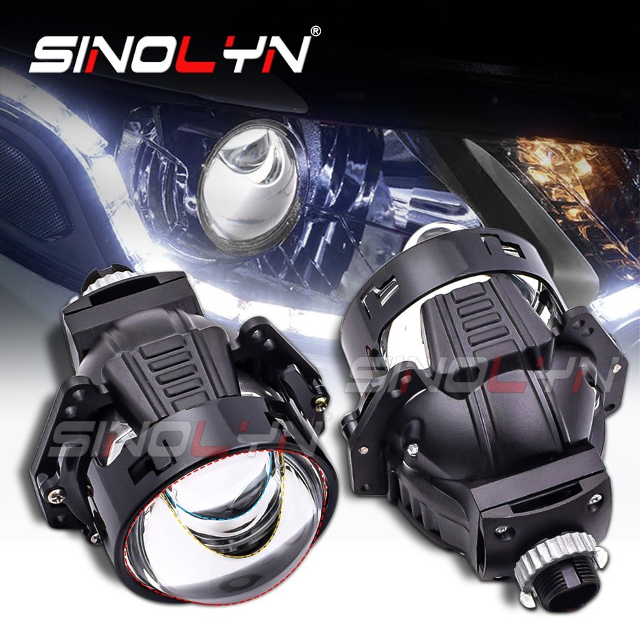 55w Bi Led Angel Eyes เลนส์โปรเจคเตอร์สําหรับไฟหน้ารถ H7 H4 H1 9005 9006 Hella 3R G5 | Shopee ...