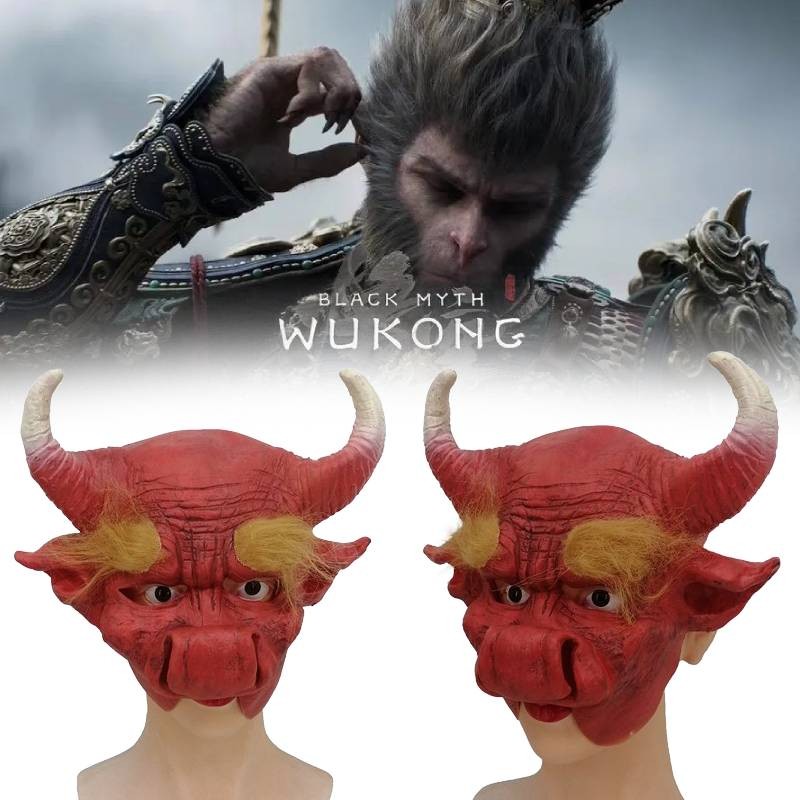 Bull Scary Black Demon King Mask Perfect สําหรับงานปาร์ตี้ฮาโลวีน งาน ...