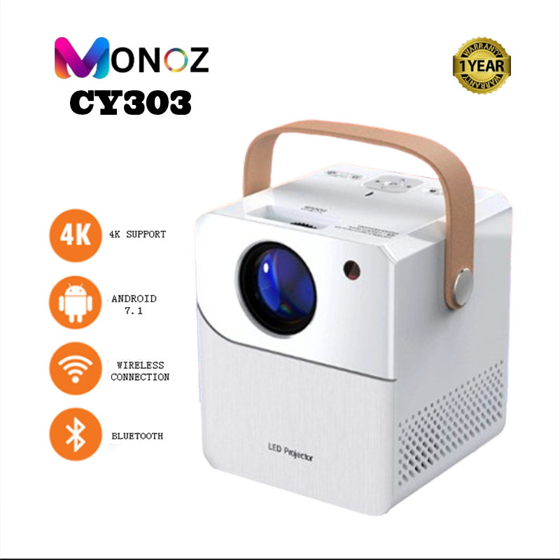 Monoz CY303 4K HD 8000 HDMI USB TF AV ความละเอียด 1280 * 720 Android ...