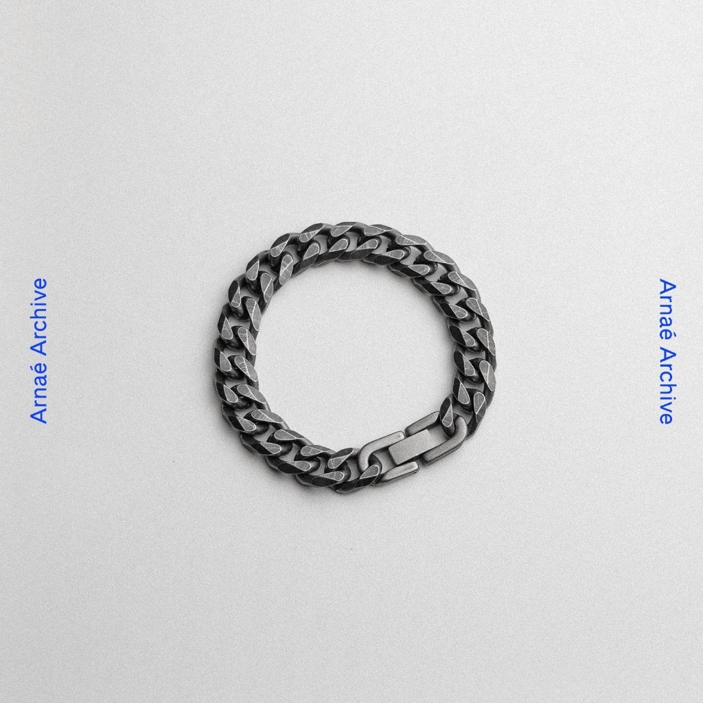 Arnaé Archive - สร้อยข้อมือโซ่คิวบาขัดเงา - สร้อยข้อมือสแตนเลสสําหรับ ...