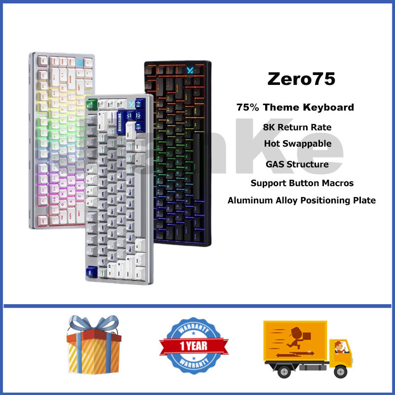 Mchose ZERO75 คีย์บอร์ดแม่เหล็ก 75% RGB Hot Swappable GAS โครงสร้างอลูมิเนียมคีย์บอร์ดแบบมีสาย ...