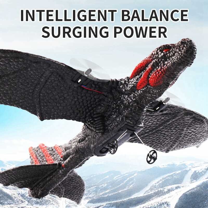 RC 々 Plane 2.4G Simulated Dragon Aircraft Remote Control Flying Model ...