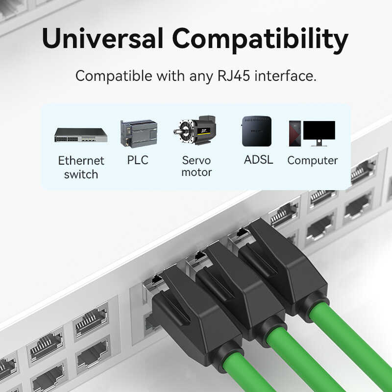 Vention 々 Ethernet Cat6a Double Shielded Anti-Interference Cable SFTP ...