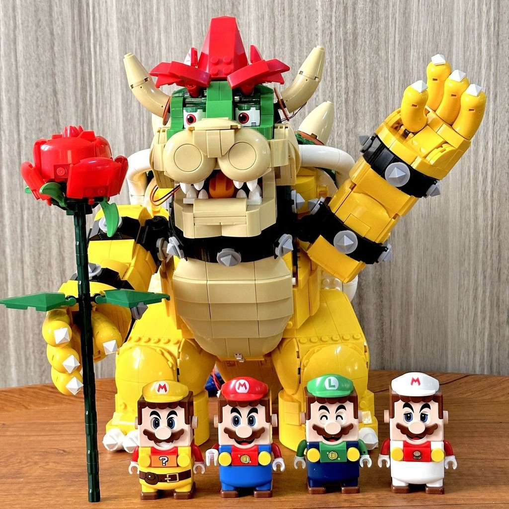 ใช้งานร่วมกับ LEGO King Bowser 71411 Building Block Super Mario Series ...