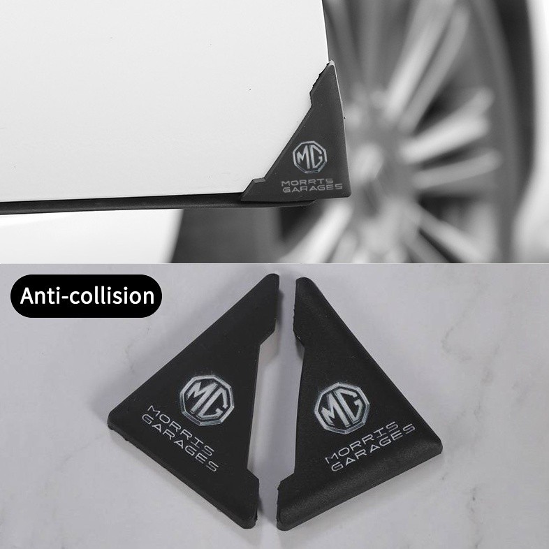 2 PCS/SET MG Logo Sticker Car Door Corner Anti-collision Sticker ...