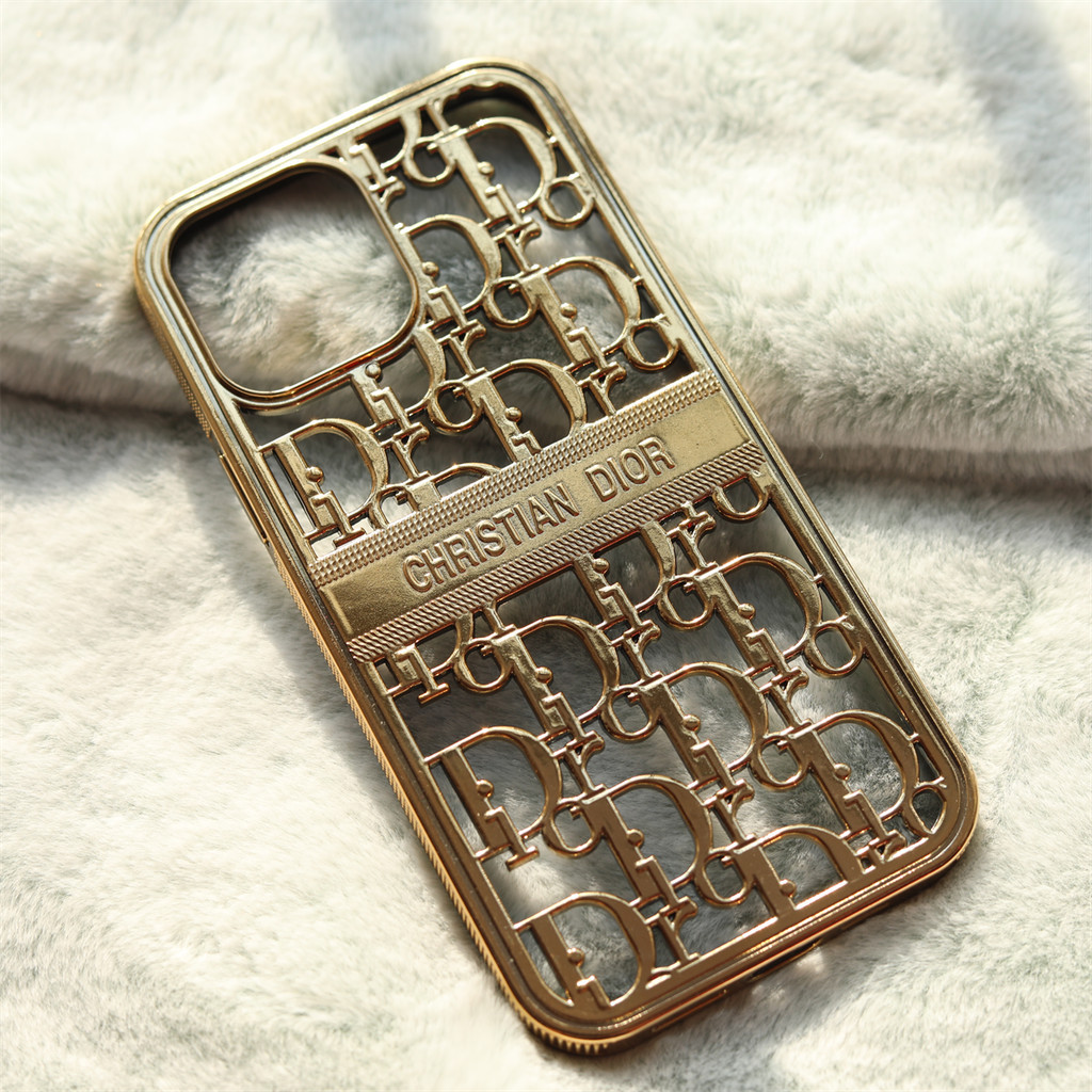 Hot_dior Mobile Case Ds High-end Light Luxury Electroplated Hollow ...