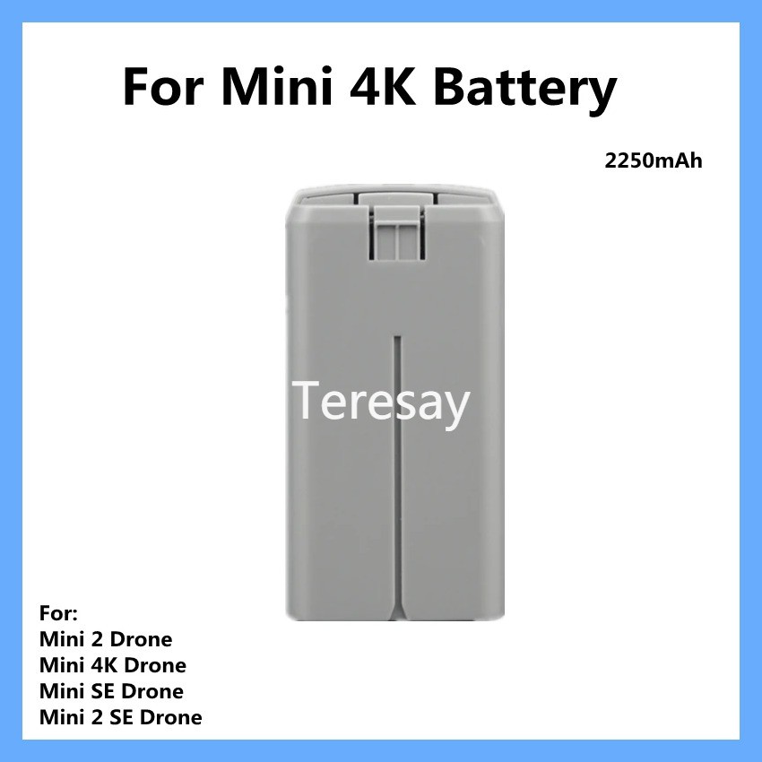 tk ขายร้อน For Mini 4K Battery 2250mAh Compatible with Mini 2/4K/SE/2SE Series Drone Replace ...