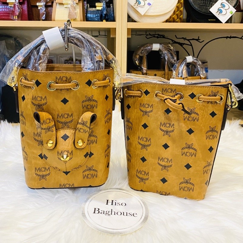 ♞️แท้% MCM Zoo Rabbit Bucket Bag in Visetos df | Shopee Thailand