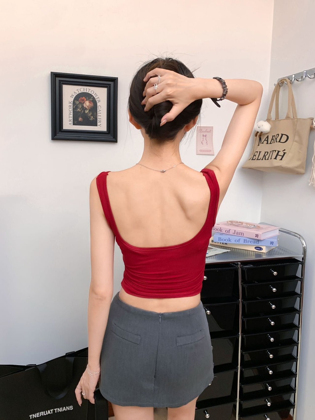 เสื้อแฟชันฤดูร้อน สไตล์เปิดท้อง เซ็กซี่ มีแผ่นรองหน้าอกและสายสะพายหลัง ...