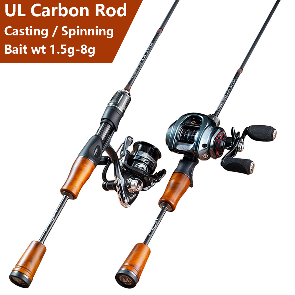 Trout UL,Ultralight Carp Bass Rod,Solid Carbon Fiber Rod Tips,Spinning ...