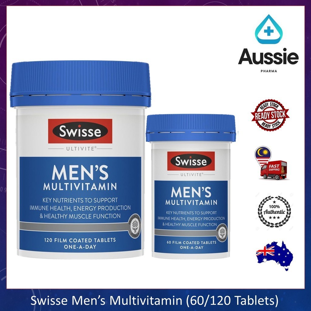 Swisse Mens Ultivite Multivitamin (60 / 120 เม็ด) | Shopee Thailand