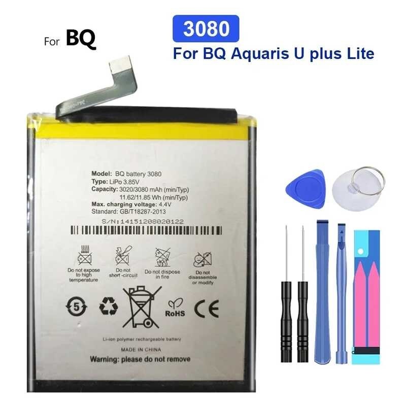 แบตเตอรี่ 3080mAh สำหรับ BQ Aquaris U + Lite Bateria | Shopee Thailand