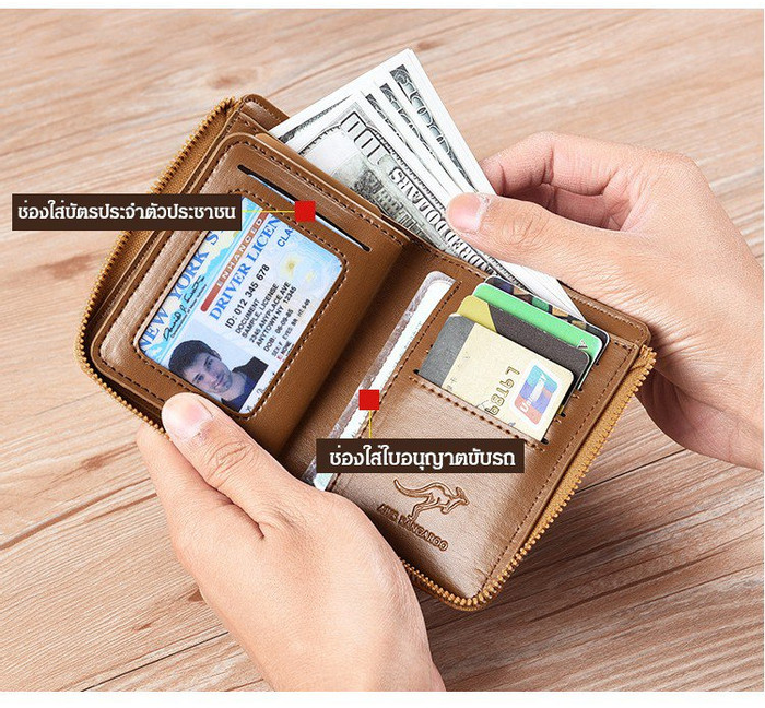 Retro Fashion Compact and สะดวก Anti-identity Theft Wallet | Shopee ...