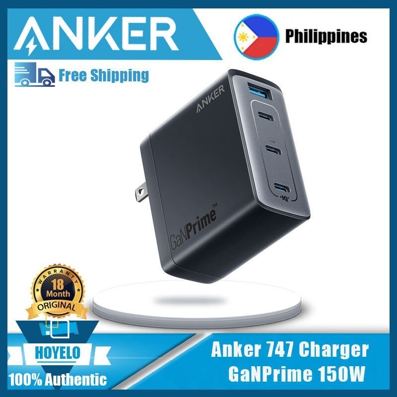 Anker 747 Charger GaNPrime 150W 4 พอร์ต USB-C PD Fast Compact Wall ...