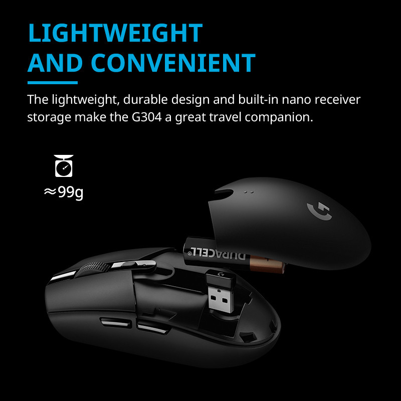 เมาส์ไร้สาย Logitech G304เล่นเกม eSports เมาส์ต่อพ่วงที่ตั้งโ | Shopee ...