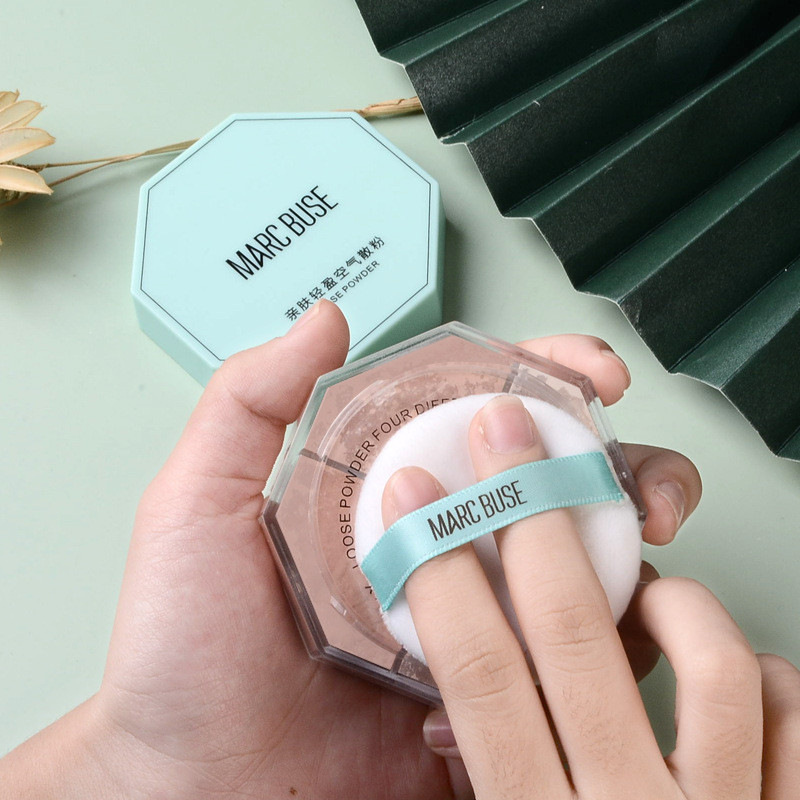 Air-sensitive microdermabrasion four-square grid loose powder setting ...