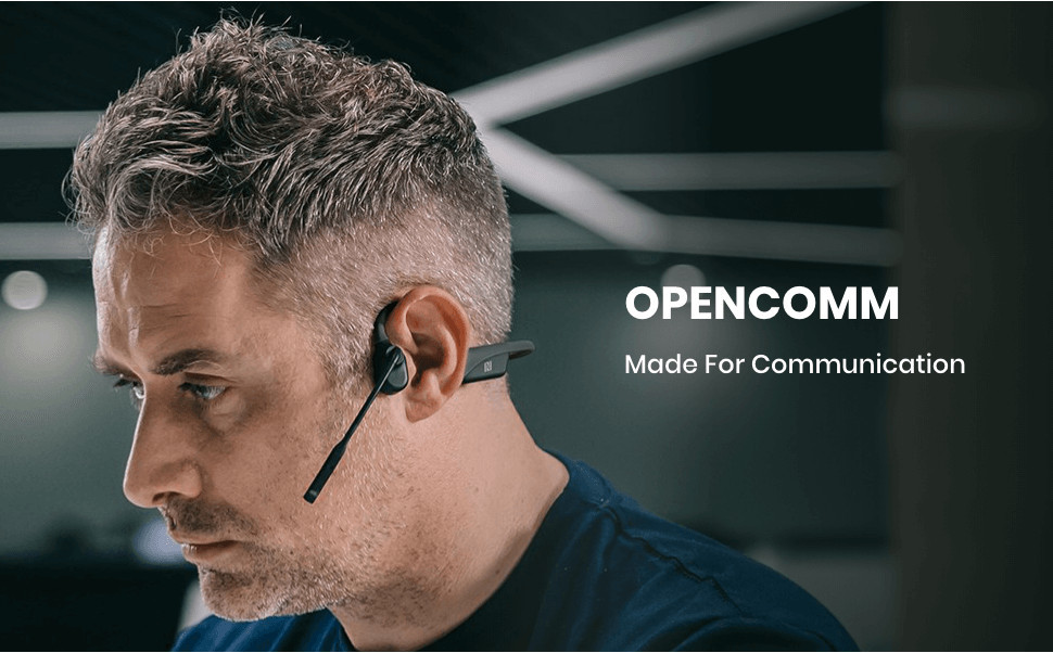 หูฟังการนํากระดูกไร้สาย Shokz OpenComm ดั้งเดิม | Shopee Thailand