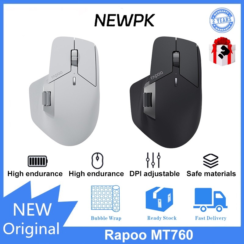 Rapoo MT760 เมาส์ไร้สาย สามโหมด ความทนทานสูง สําหรับเล่นกีฬา | Shopee ...