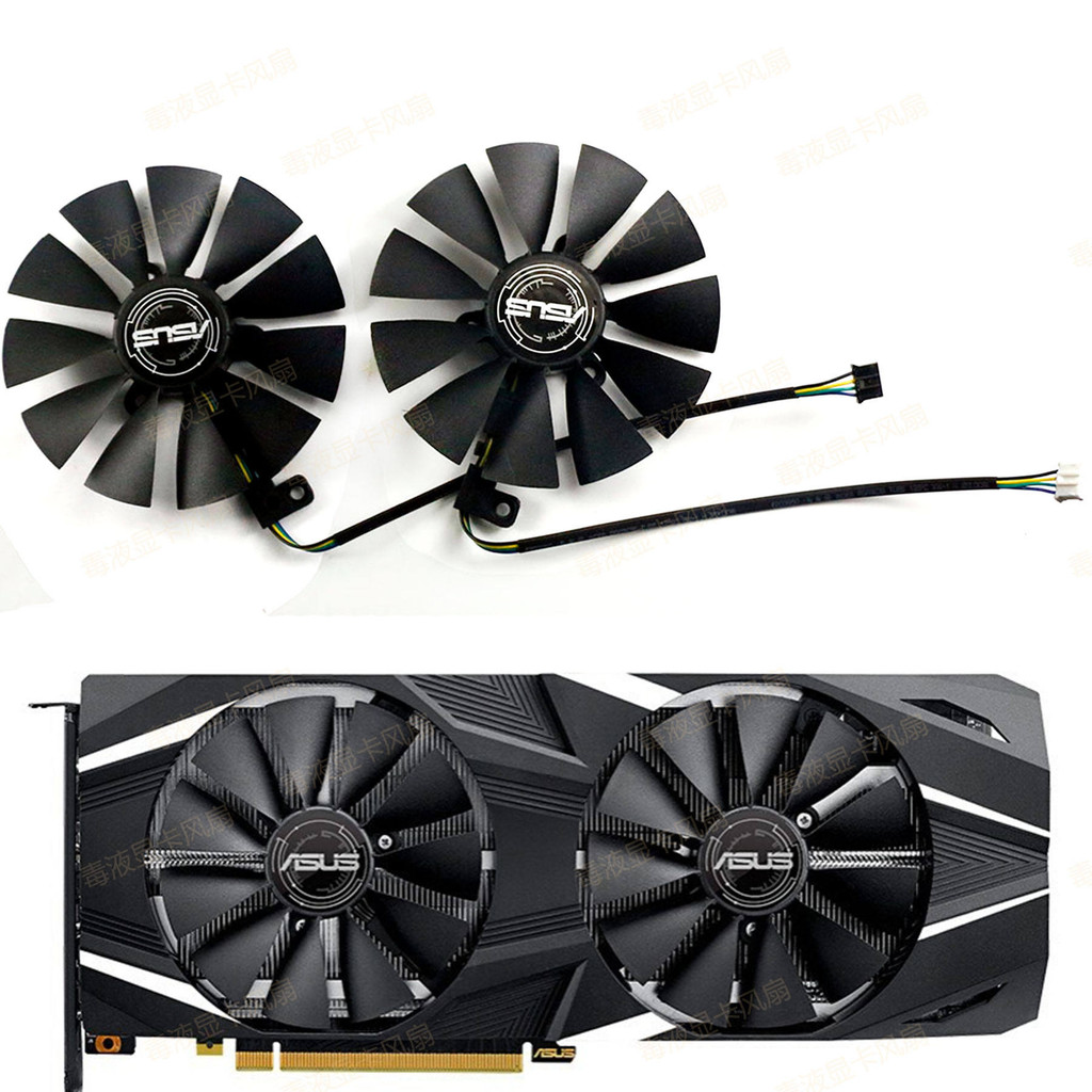 Asus/asus RTX2060 2070 2080 Snow Leopard DUAL OC กราฟิกการ์ดพัดลมระบาย ...