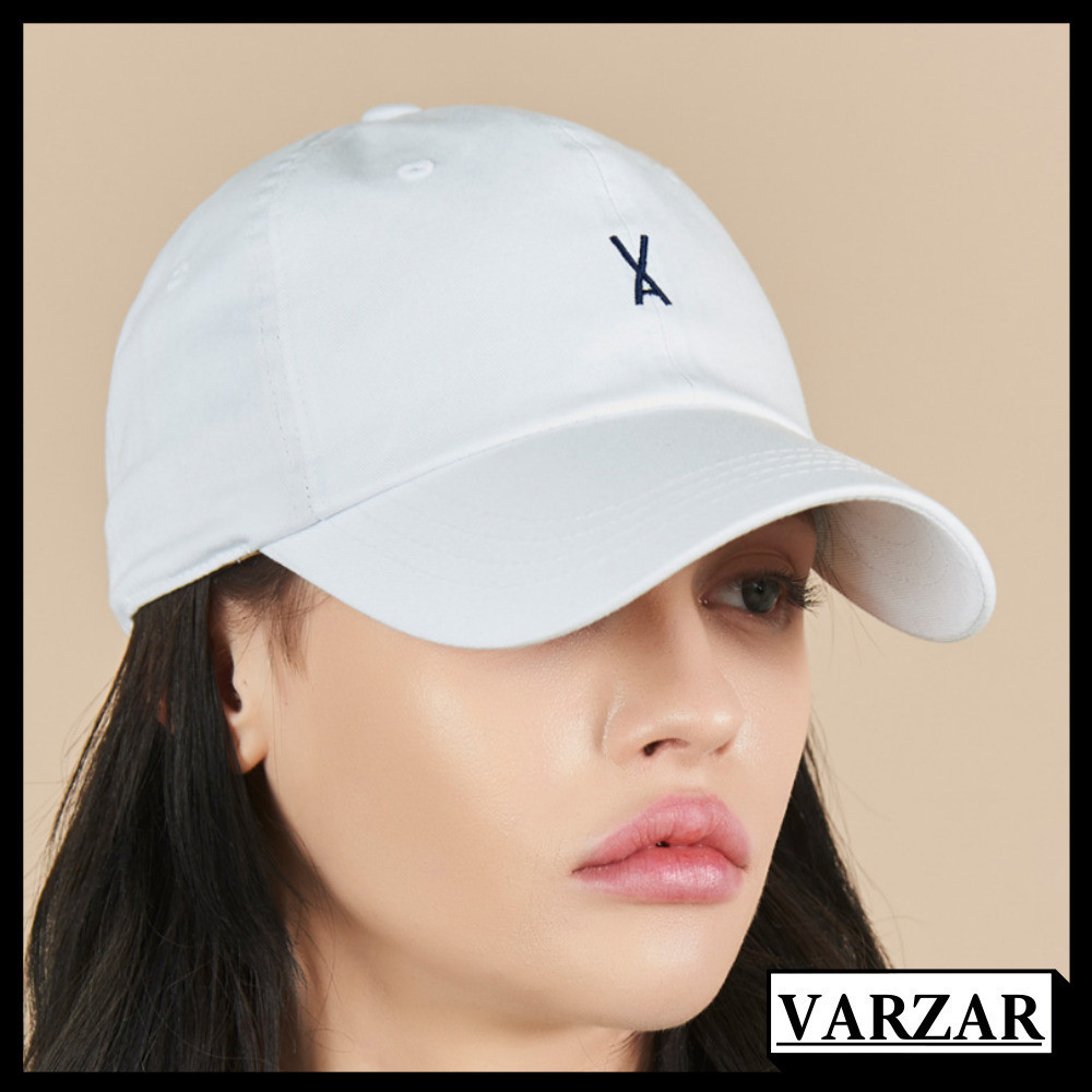 Varzar หมวกแก๊ป โลโก้ Over Fit Chino Ball สไตล์เกาหลี | Shopee Thailand