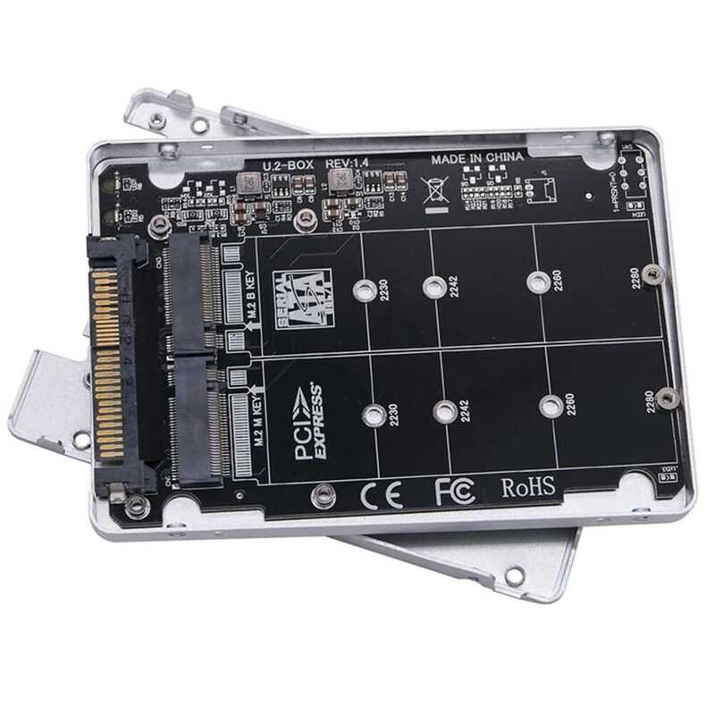 M.2 การ์ด NVMe SATA-Bus NGFF SSD เป็น PCI-e U.2 SFF-8639 PCIe M2 อะแดป ...