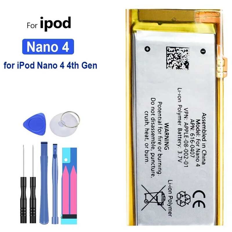 เปลี่ยนแบตเตอรี่ Nano2 Nano3 Nano4 Nano5 Nano6 Nano7 สำหรับ Apple iPod ...