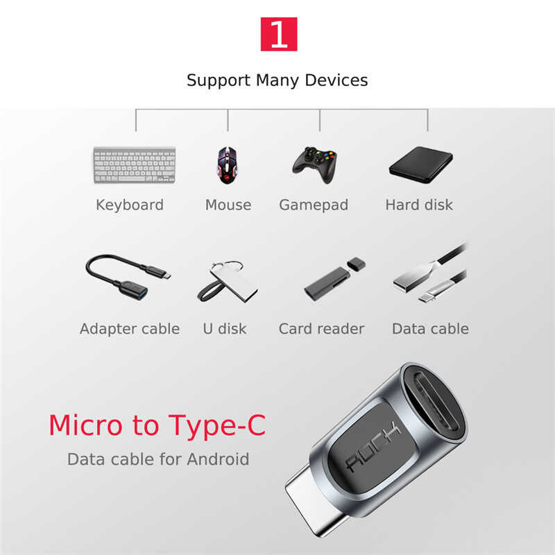 Micro USB อะแดปเตอร์ Usb-C 3.1 OTG Converter Type-C Switch สำหรับ Android Smartphone Charger ...