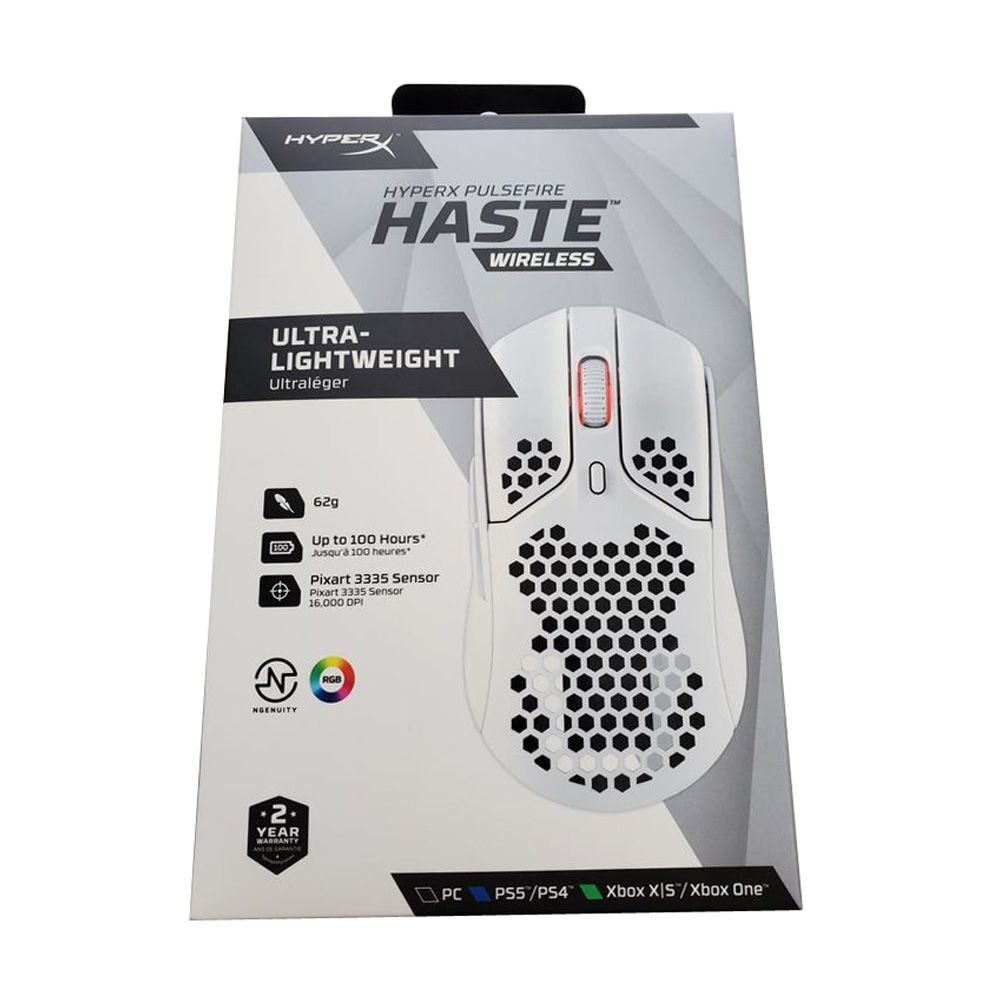 HyperX Pulsefire Haste Wireless Gaming Mouse (White-Pink), Ultra ...