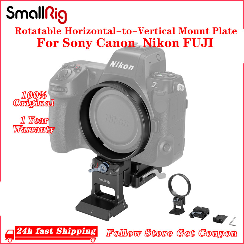 ชุดแผ่นยึดแนวนอน-ถึงแนวตั้งแบบหมุนได้สําหรับ Sony E Canon R Nikon Z ...