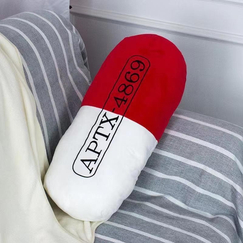 Detective Conan APTX-4869 Transformation Pill หมอนรองการ์ตูนอะนิเมะตุ๊กตาของเล่น Props | Shopee ...