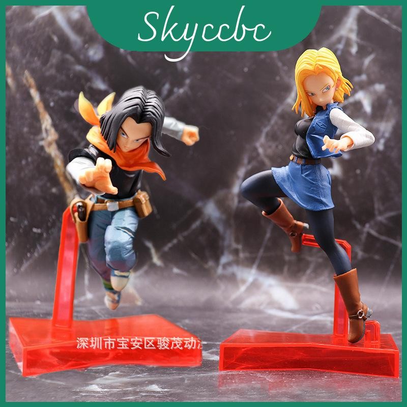 อะนิเมะ Pvc Premium Dragon Ball ตัวเลข Android 17 และ 18 สี Vibrant ทน ...