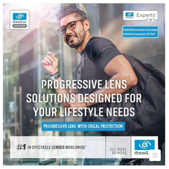 Essilor Elements Everyday Plus UV Capture(Progressive / Multifocal lens ...